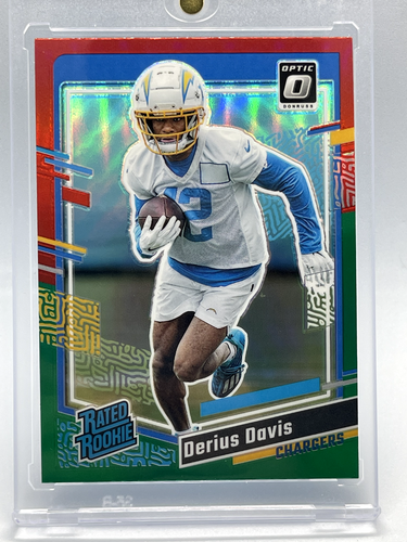 2023 Donruss Derius Davis Prizm Optic Rated Rookie Red Green Preview RC ...