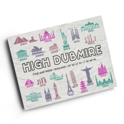 A3 PRINT - High Dubmire, Tyne and Wear, England - World Landmarks | eBay UK