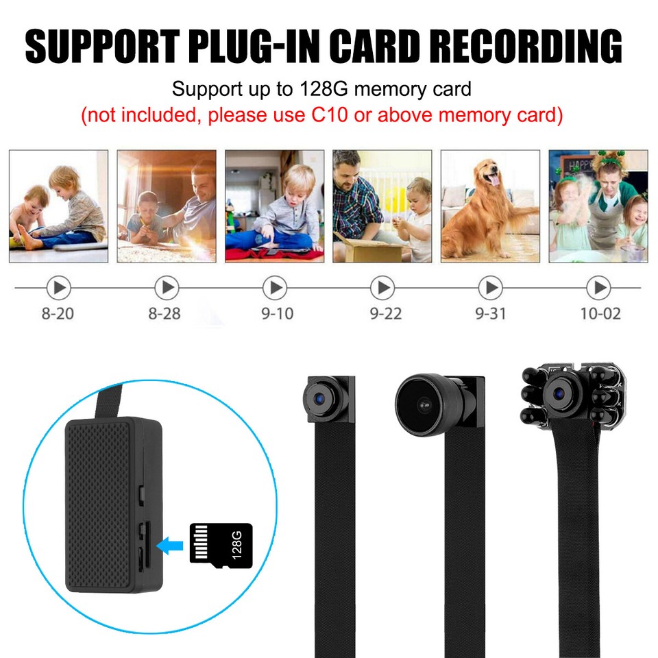 4K Wireless Battery WiFi HD 1080P Small Pinhole Screw Mini Security ...