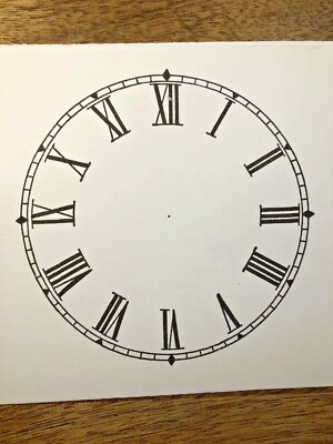 4" Clock Replacement Paper Dial (Lot145) | eBay