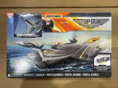 Matchbox Top Gun Maverick Aircraft Carrier 2019 New in Box 887961874655 ...