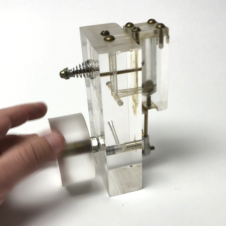 Vintage clear acrylic steam engine model kit | eBay