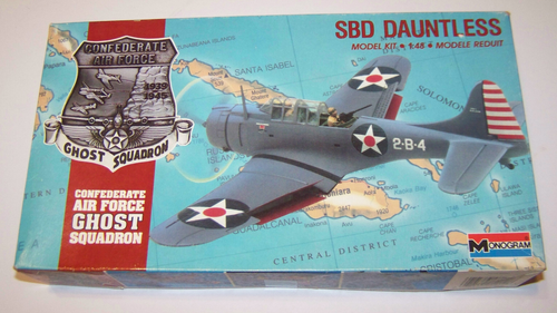 Monogram SBD DAUNTLESS CONFEDERATE AIR FORCE 1:48 No. 5212 Complete ...
