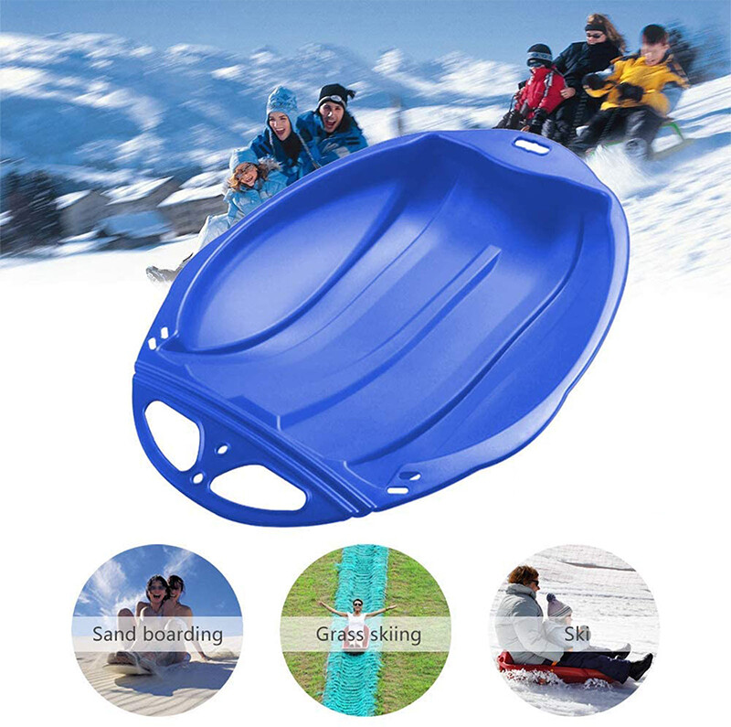 Slege Snow NinRYA Plastic Snow Sleds For Kids And Adults,Round Sand ...
