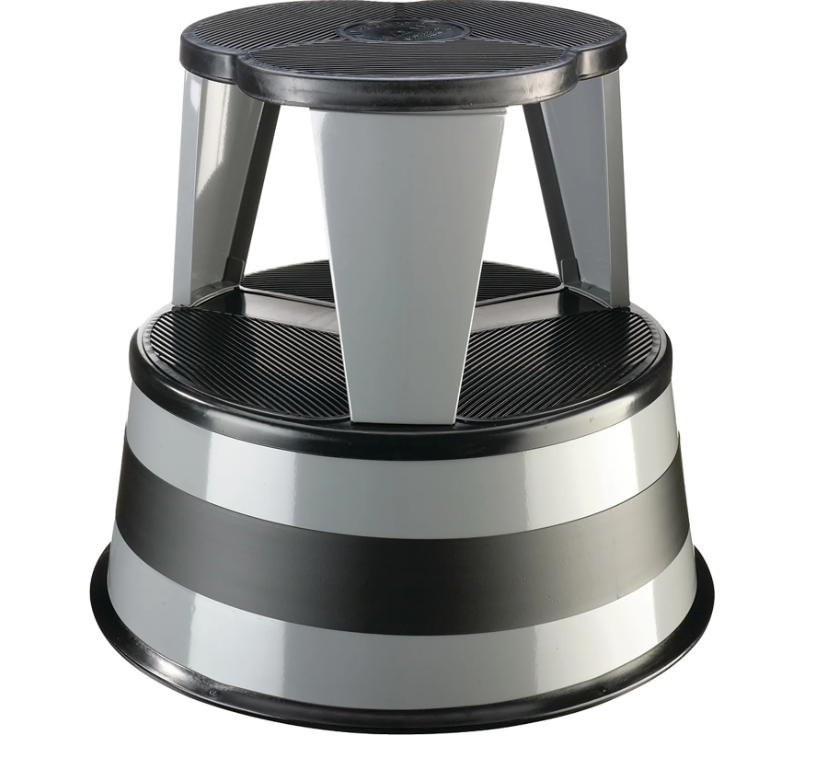 Cramer Kik-Step Steel Step Stool, 350 lb cap, 16 dia. x 14 14h ...