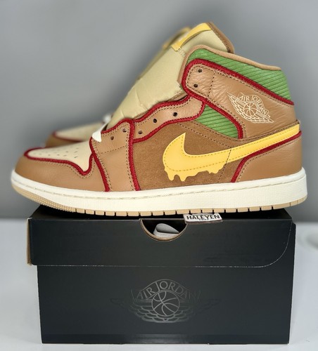 Size 10 - Air Jordan 1 SE Mid Cheeseburger for sale online | eBay