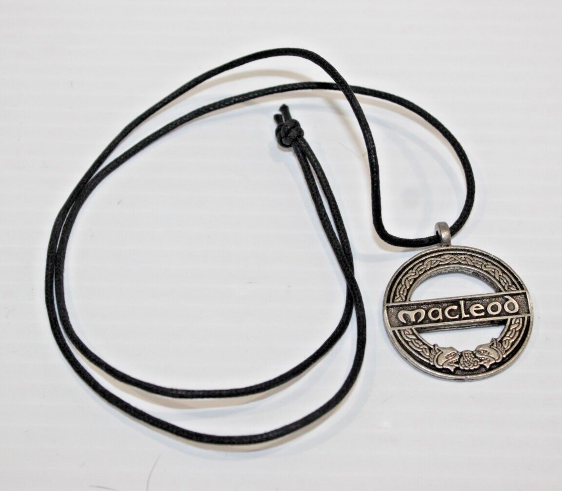 Vintage Highlander Corded Necklace with Macleod Pendant | eBay