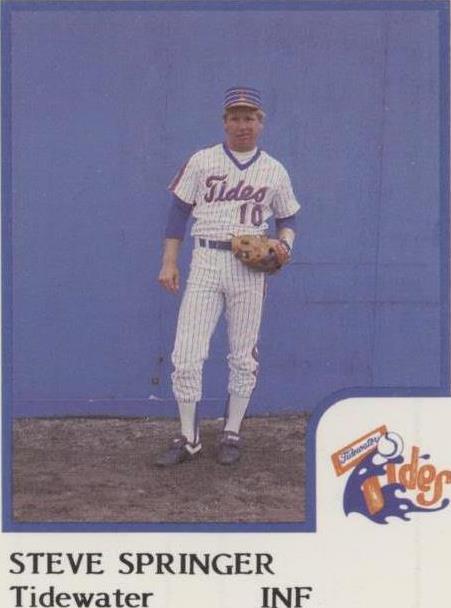 1986 ProCards Tidewater Tides - Steve Springer (RC) for sale online | eBay
