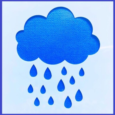 Flexible Stencil *RAIN CLOUD* Card Making Crafts 14cm x 14cm | eBay ...