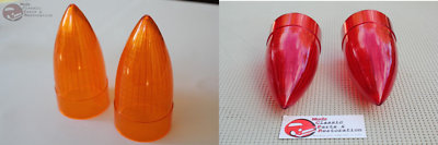 Red Amber Color Tail Light Lamp Direction Lenses Custom Motorcycle ...