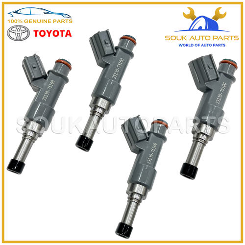 23250-75100 FUEL INJECTOR SET OF 4 Toyota TACOMA 05-14 4RUNNER 2010 2 ...