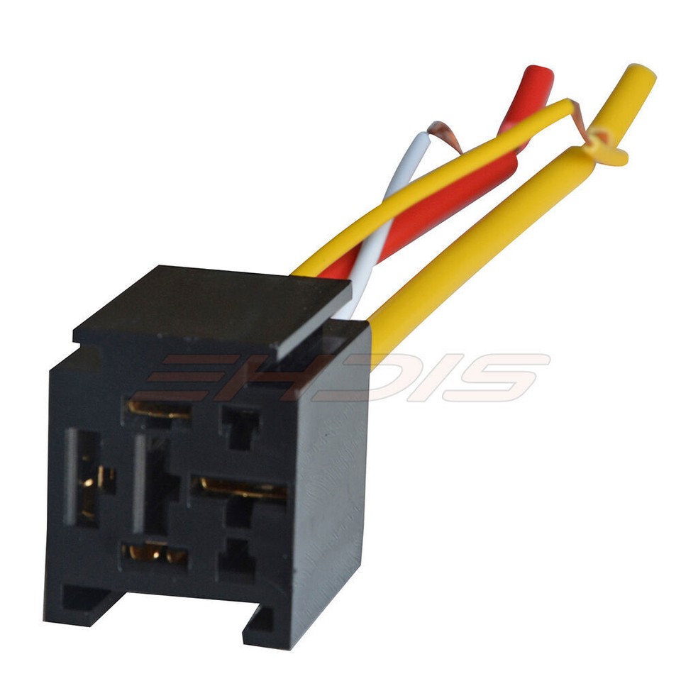 2 PCS Car Relay 4Pin DC 12V 80A Normally Open SPST Relay with 4 Wire ...