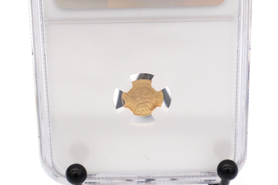 1849 **RARE** CALIFORNIA GOLD TOKEN - MINERVA & BEAR #2d - 1/2 DOLLAR ...