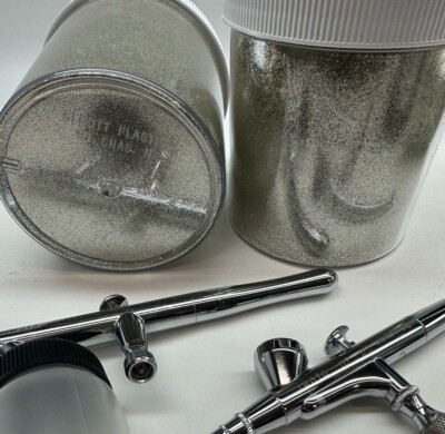 8OZ HALF LB .015" LARGE PREMIUM METAL FLAKE SILVER Light Gold, LOWRIDER HOTROD | eBay