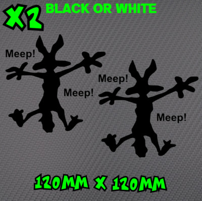 Coyote X2 Sticker Car Decal 4x4 Crash Dent Hot Rod Caravan Meep Horse ...