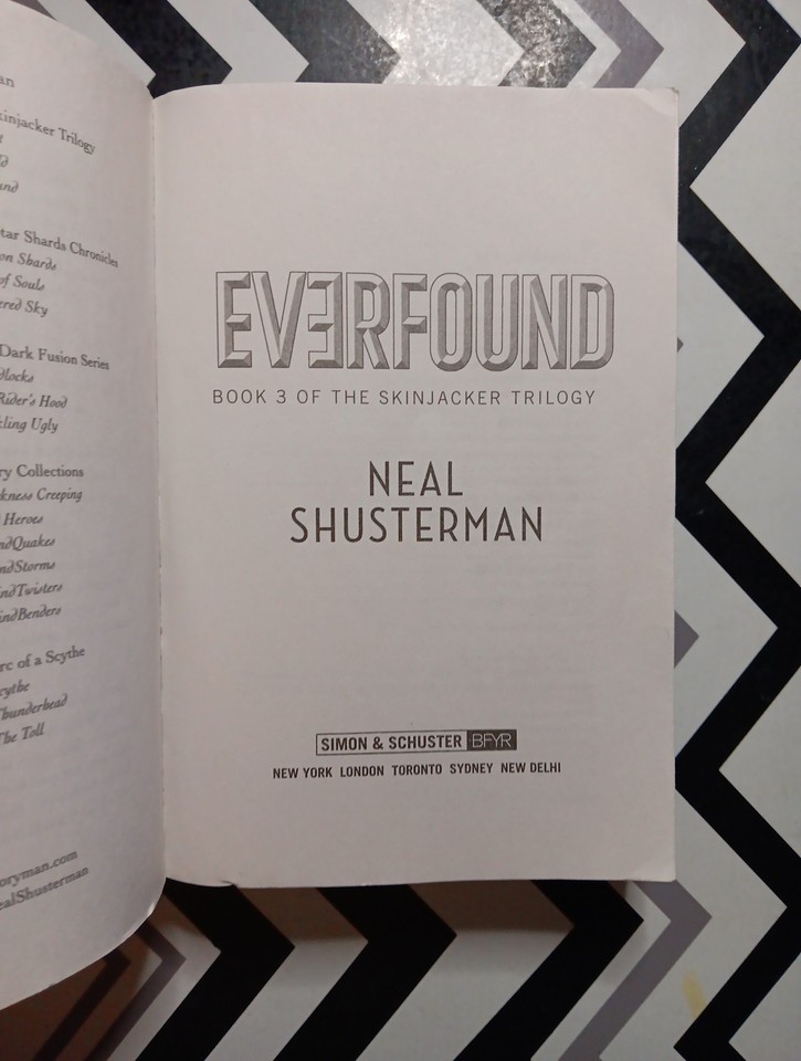 Lot Of 3 Neal Shusterman’s The Skinjacker Trilogy Paperback Everlost ...