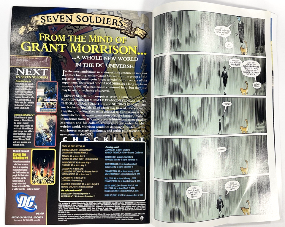 DC Comics Seven Soldiers: Klarion The Witch Boy #3 Vintage 2003 October ...