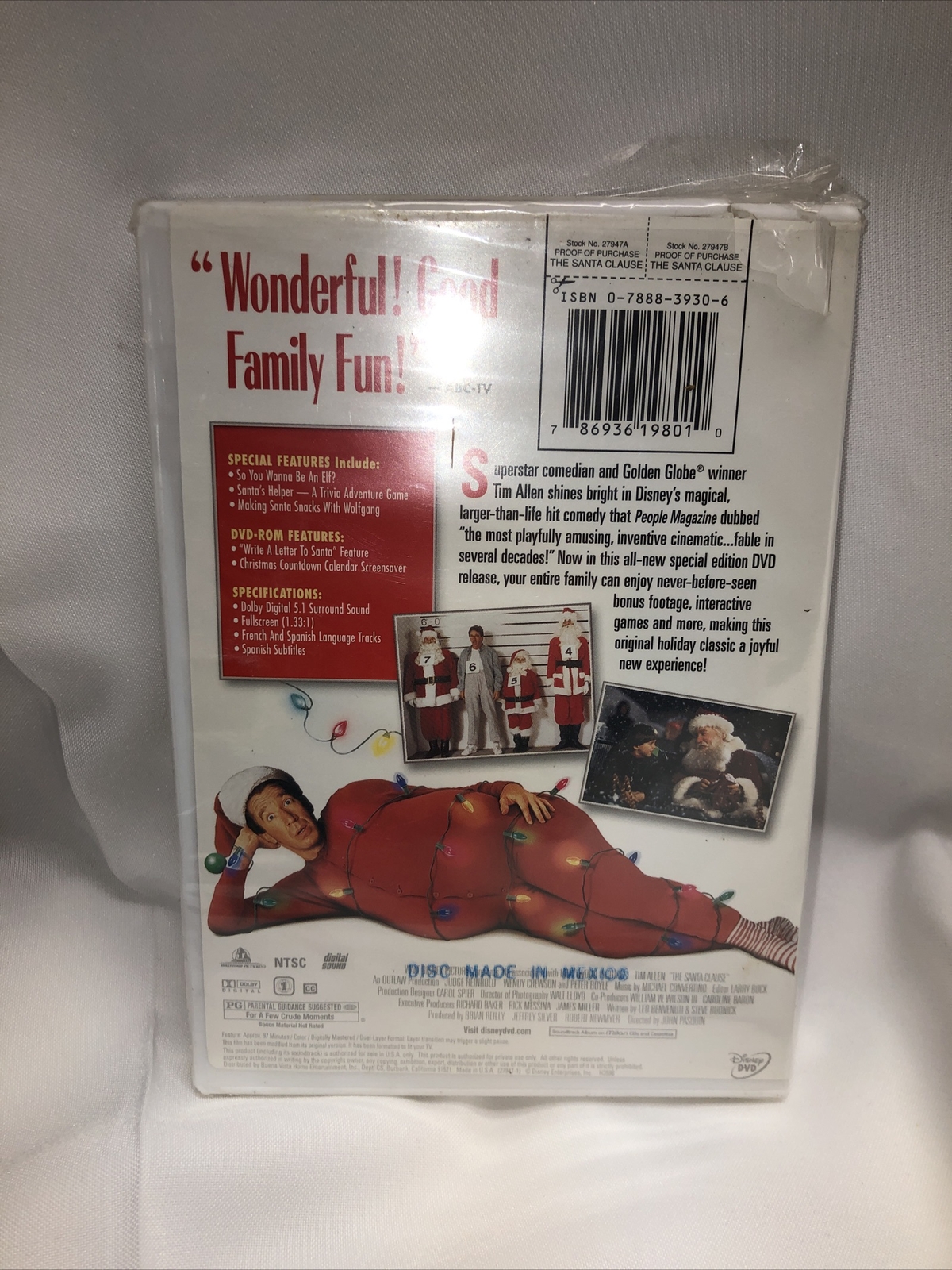 The Santa Clause DVD 2002 Special Edition Christmas Movie Tim Allen ...