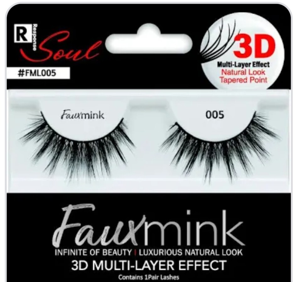 (4)Soul Faux Mink 3D False Eyelashes Multi Layer Effect #005*That's ...