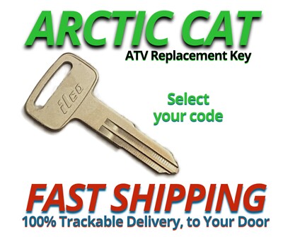 Arctic Cat Keys ATV Replacement Key Cut to your Code C59610-C69097 All ...