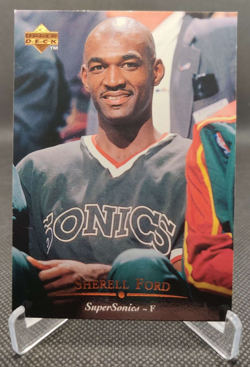 1995 Upper Deck #252 Sherrell Ford Seattle SuperSonics basketball card ...
