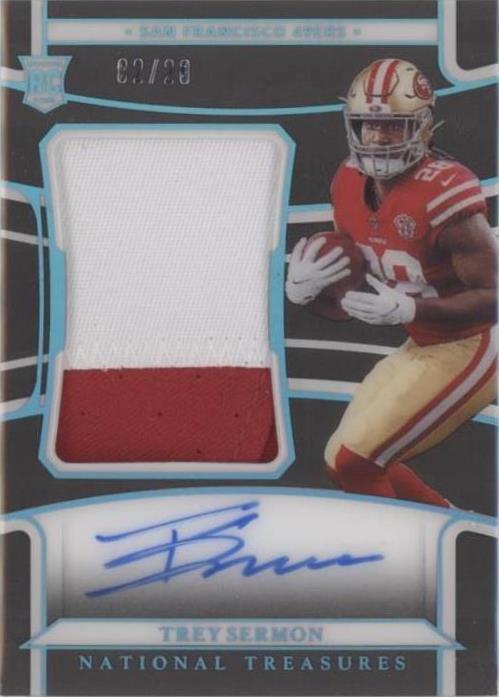2021 Panini National Treasures - Rookie Patch Autograph Trey Sermon ...