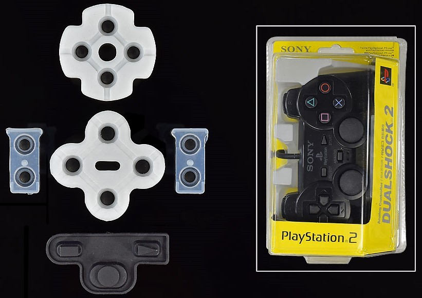 Play Station 2 [PS2] Controller Repair Kit [Conductive Pads] Lot of 10 ...