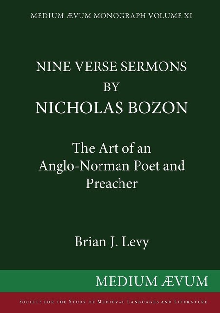 Nine Verse Sermons by Nicholas Bozon von Brian J Levy (1981 ...