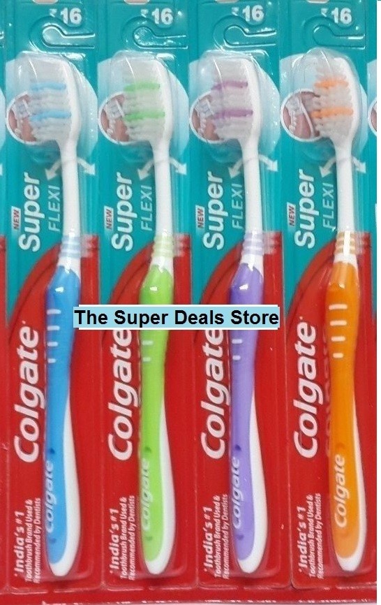 4pcs LOT COLGATE Super Flexi Toothbrush Tooth Brush Superior Clean ...