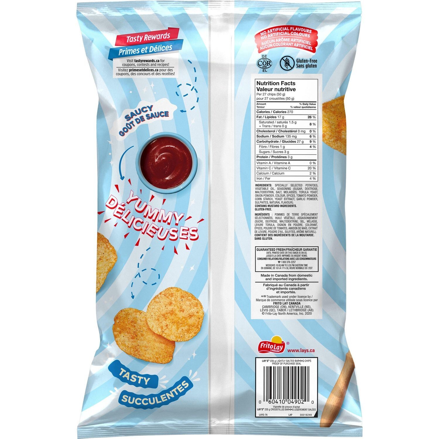 Lay%27s+Barbecue+Lightly+Salted+Potato+Chips+235g%2F8.3+8.28+Ounce+ ...