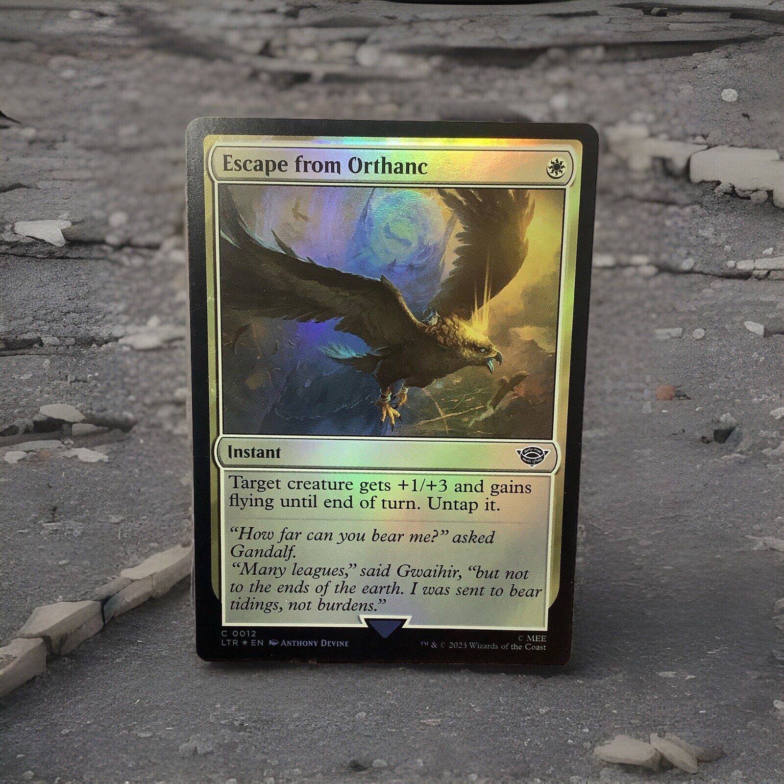 MTG LOTR: ESCAPE FROM ORTHANC (Instant) Common 0012 Foil | eBay