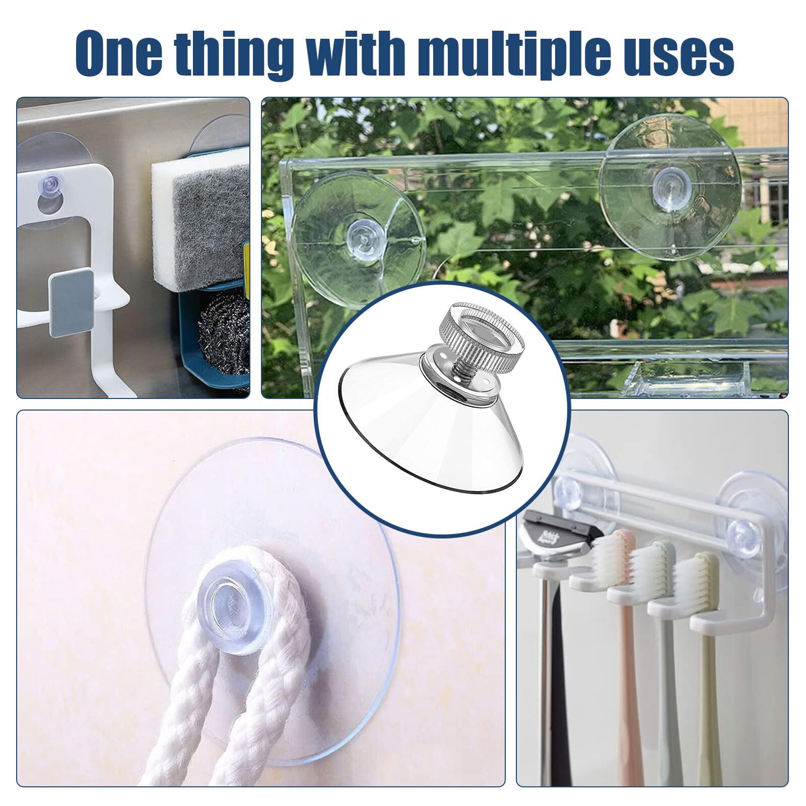 20pack/lot Wide Application Round Threads Suction Cups With Knurled Nut ...