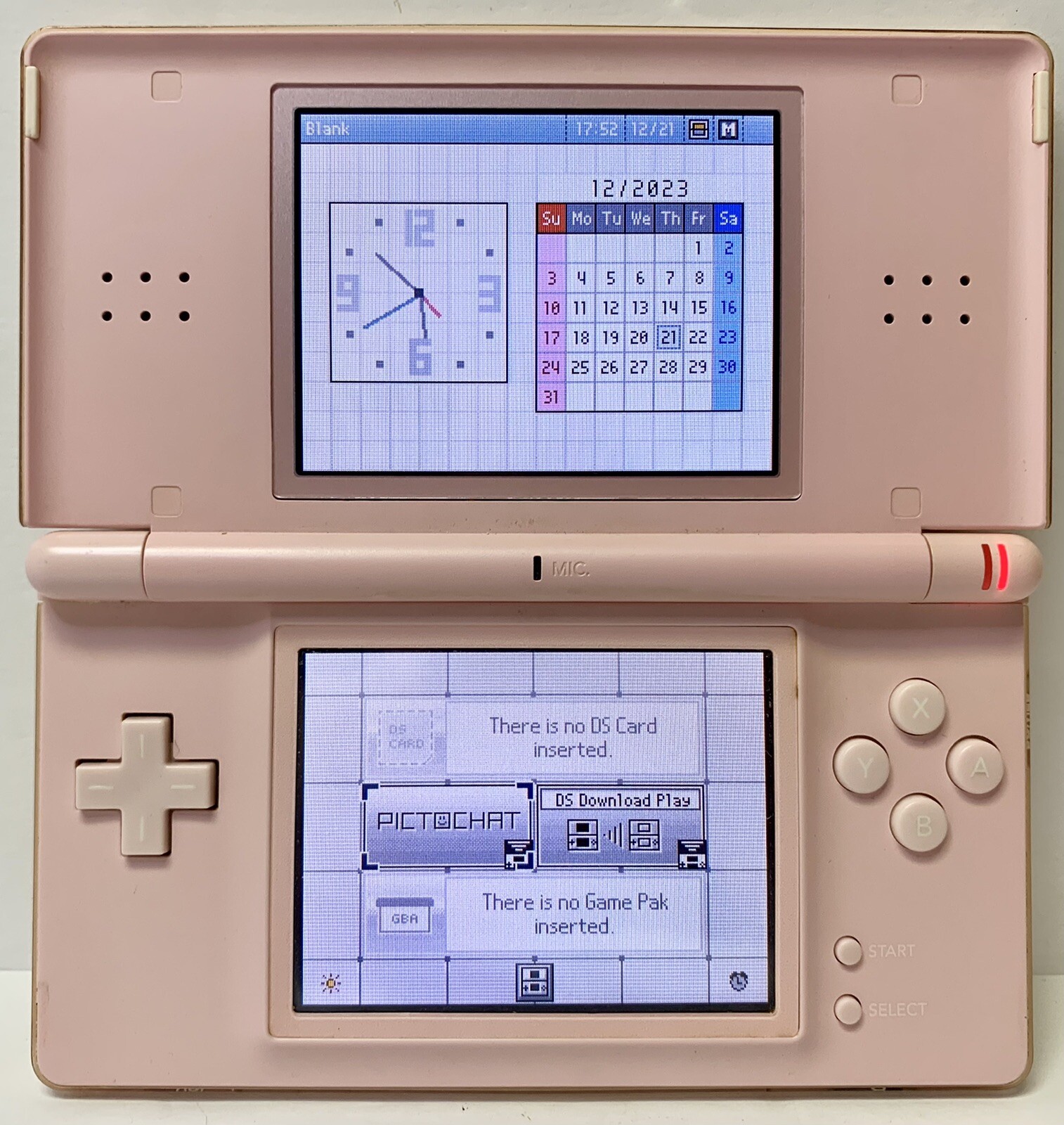 Nintendo DS Lite Pink Console & KIT With Case, Charger, Stylus Slot ...