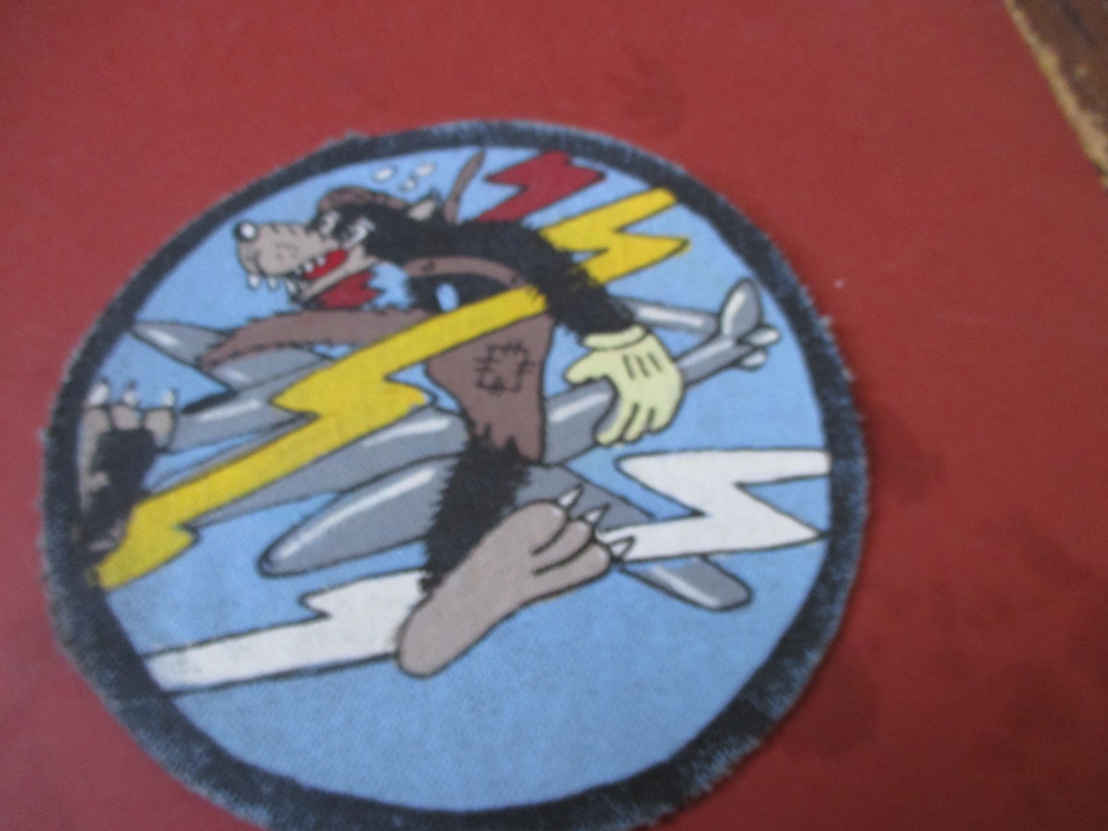 WWII USAAF DISNEY BIG BAD WOLF 474 FIGHTER GROUP 8-9 AAF FLIGHT JACKET ...