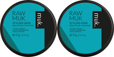 2 X Muk Raw Styling Mud - Gloss Finish Firm Hold 95g Duo Pack | eBay ...