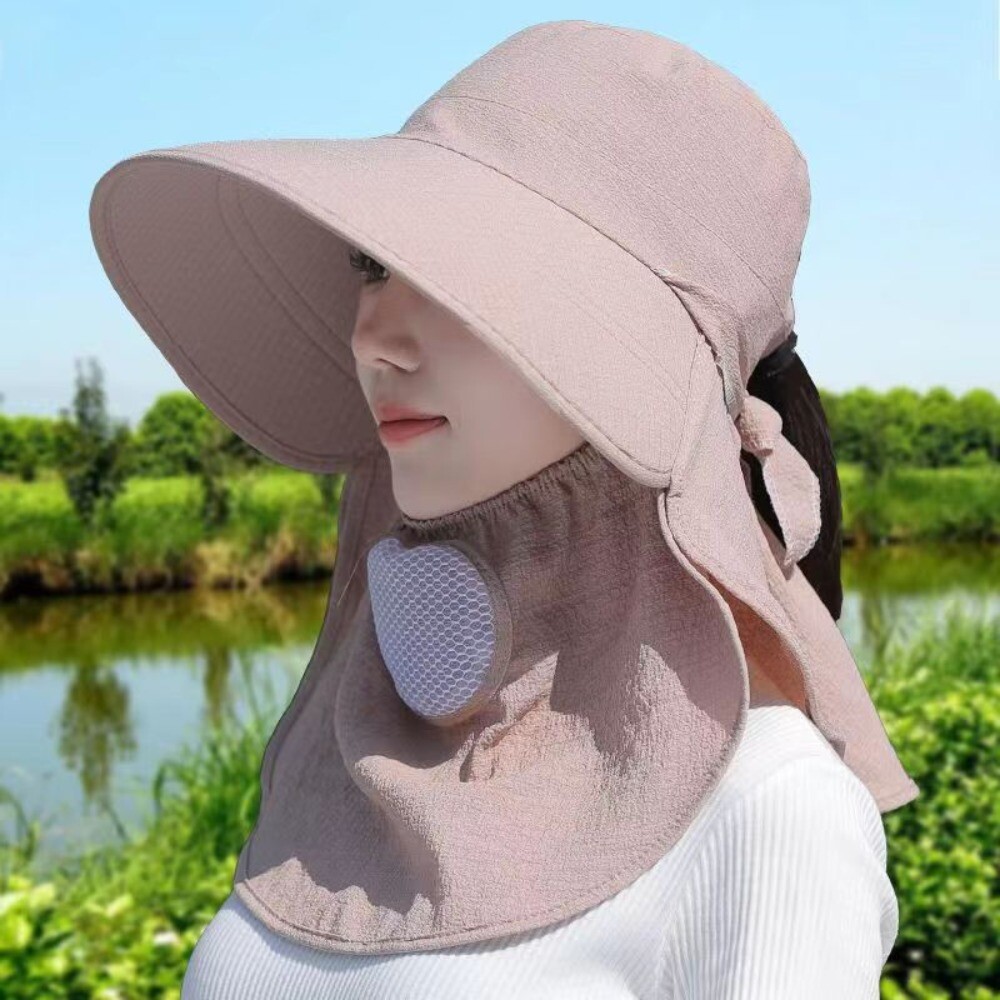 Wide Brim Sun Hat UV Protection Beach Cap Sunscreen and Shading Hat ...