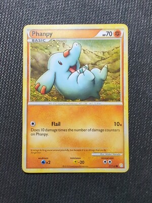 Pokémon TCG Phanpy Heartgold & Soulsilver 77/123 Regular Common | eBay