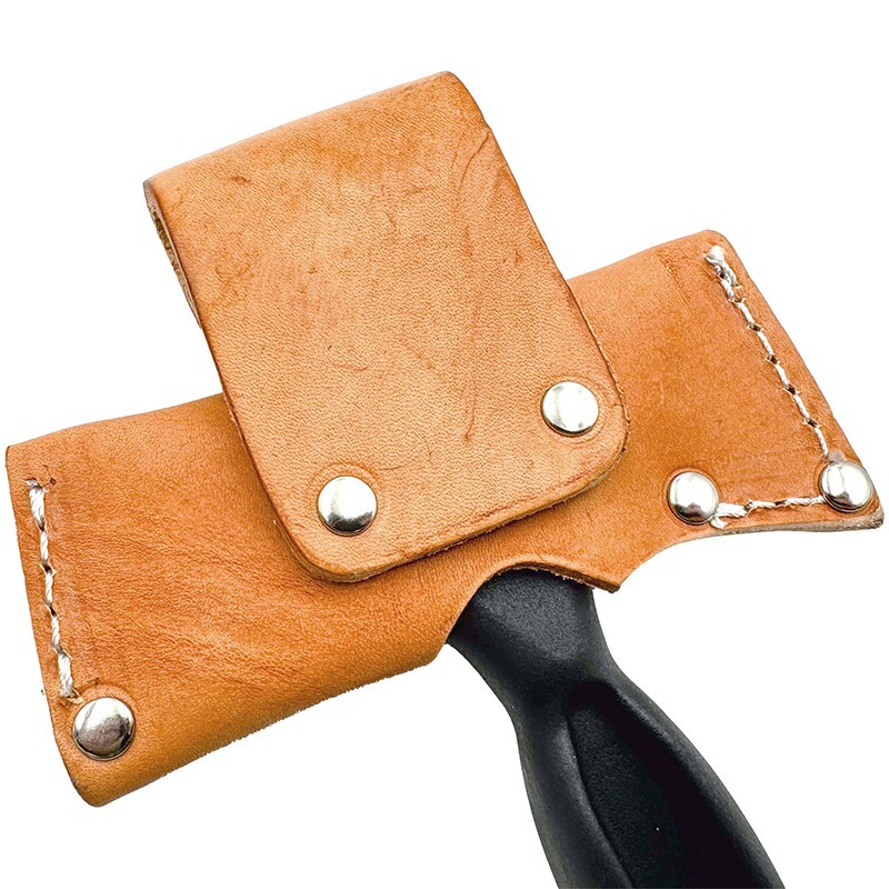 BattlBox Vintage Skachet Survival Tool w/ Leather Sheath Axe Head Multi ...