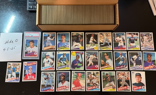 1985 Topps Baseball Complete High Grade Set - Roger Clemens RC PSA 9 | eBay