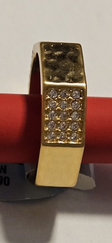 Brighton Gold Meridian Ring With Crystals, Size 7 | eBay