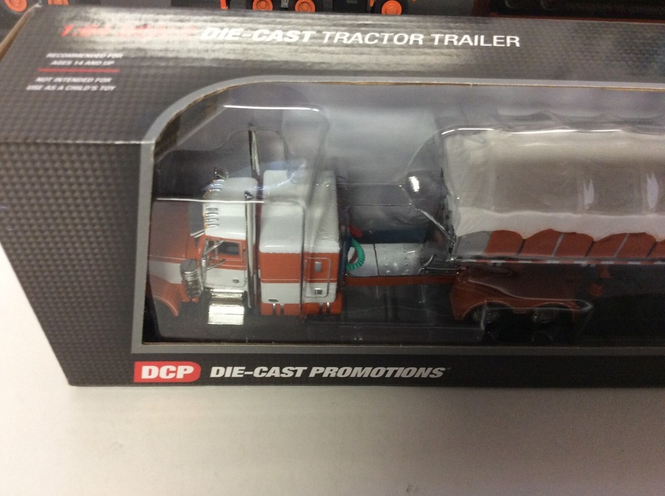 DCP Peterbilt 379 w/ Flatbed w/ Covered Wagon Trailer New in Box #34149 ...