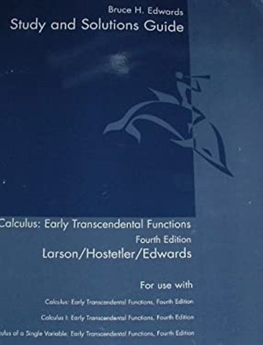 Calculus Vol. 1 : Early Transcendental Functions Perfect 9780618606276 ...
