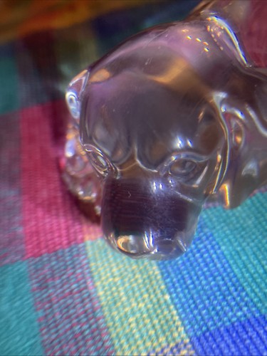 Vintage Princess House 24% Lead Crystal Dog Figurine Paperweight ...