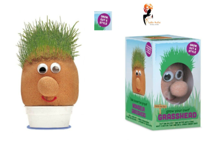 KIDS MR GRASS HEAD Grow Your Own Christmas Gift Toy Box Stocking Filler ...