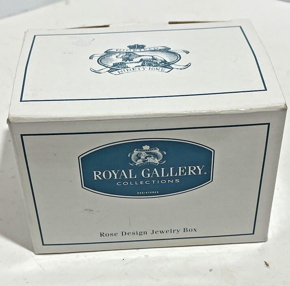 Royal Gallery Silverplated Footed Rose Design Jewelry Box | eBay