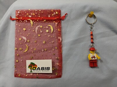 Hand-Crafted Key Ring MiniFig - Charms Beads Lego - Each One Unique | eBay