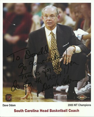 Dave Odom - Basketball Coach Original Autograph 8x10 Signed Photo | eBay