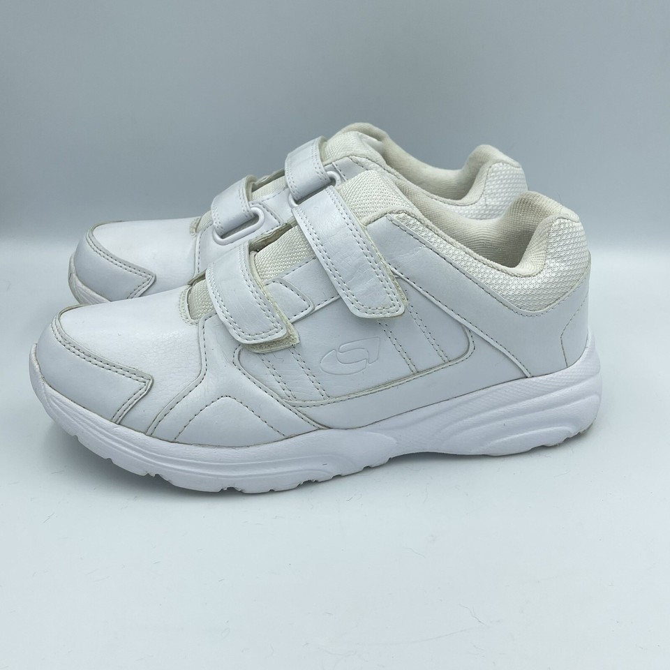 CROSS TREKKERS White Mens sz 7.5W Shoes Double Strap hook and loop ...