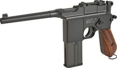 Evike KWC M712 Broomhandle Full-Auto CO2 Gas .177 Full Metal Air Pistol ...