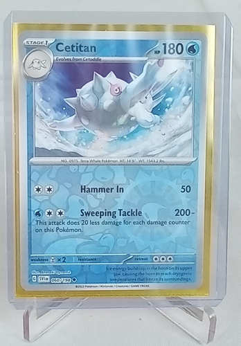 Cetitan Hp 180 Holo #60 Pokémon Card 2023 | eBay